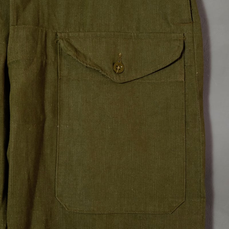 50s British Army Green Denim Trousers Dead Stoc 50s British Army Green Denim Trousers Dead Stoc
