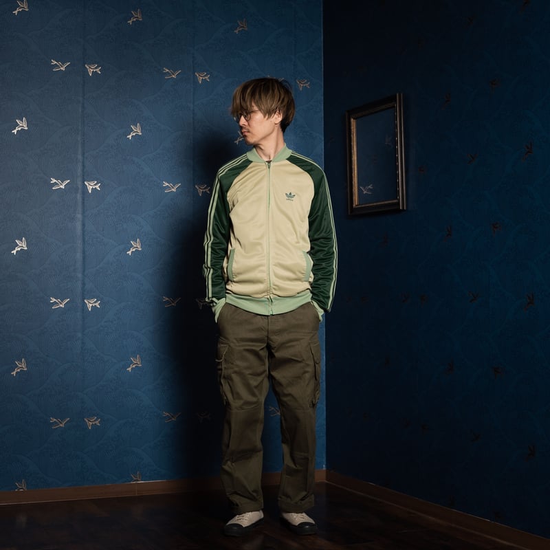 70s Vintage adidas Ventex ATP Moss Green×Smoky 70s Vintage adidas Ventex ATP Moss Green×Smoky