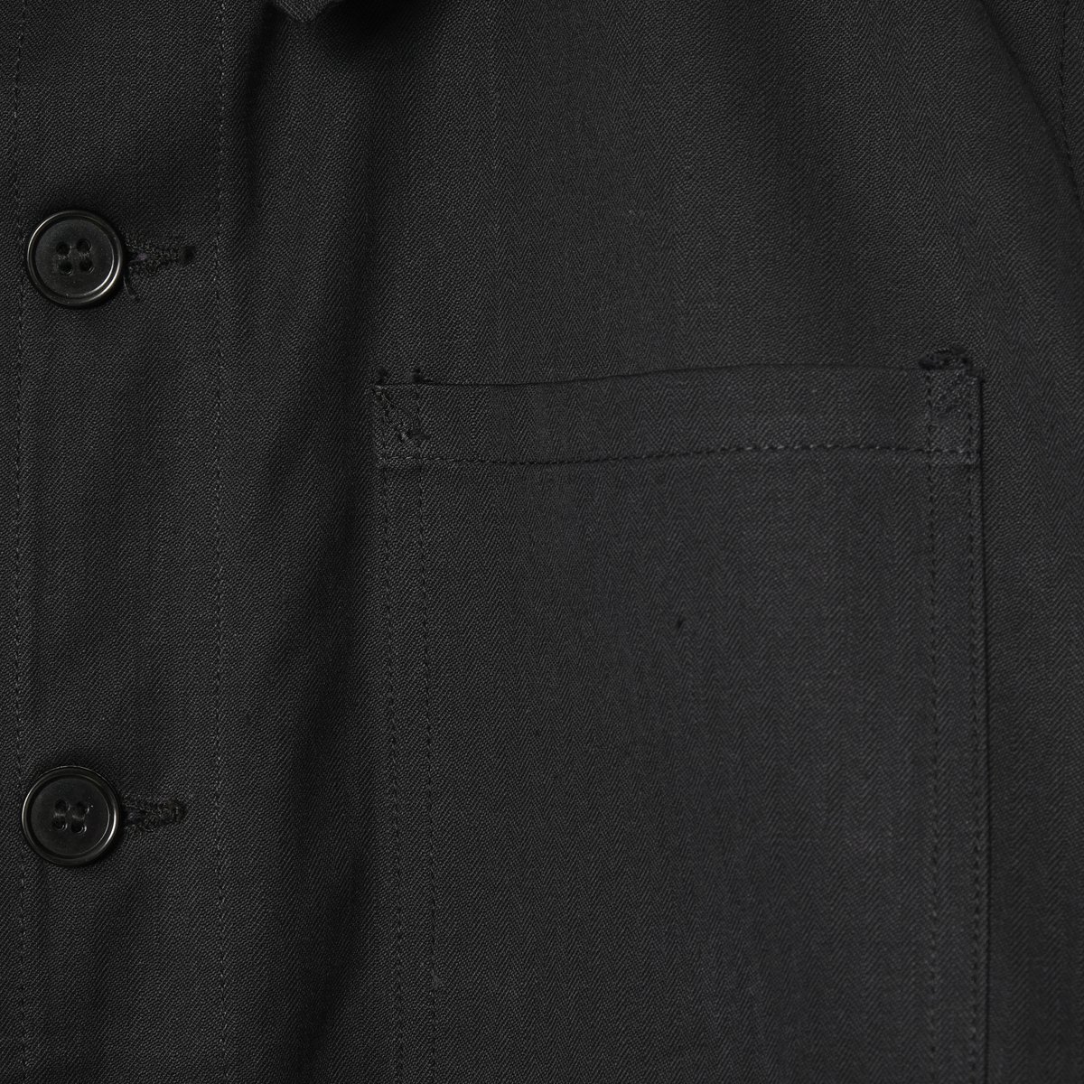 60s France Vintage ZVTT Black HBT Work Jacket D 60s France Vintage ZVTT Black HBT Work Jacket D