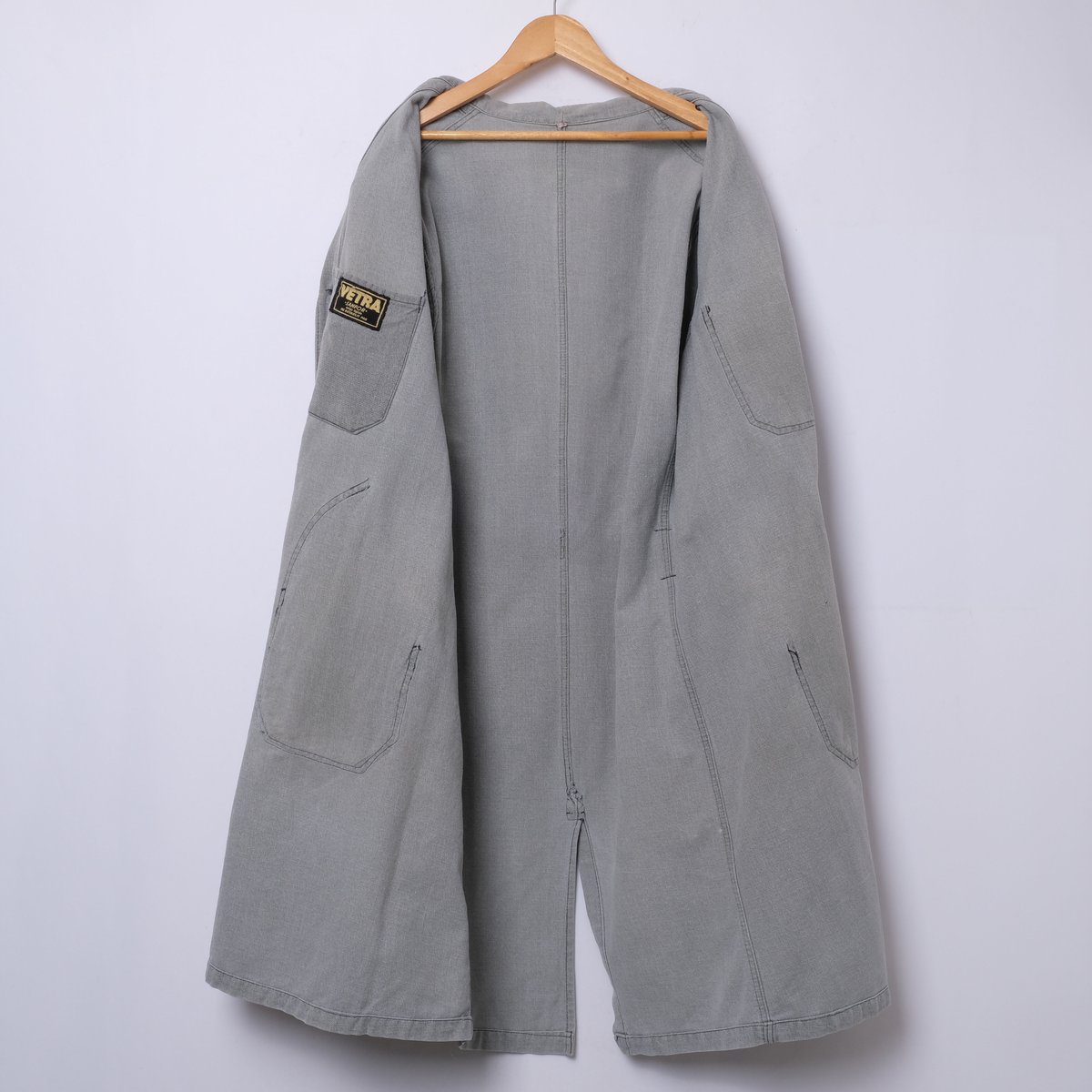 40-50s French Vintage VETRA Black Chambray Atel 40-50s French Vintage VETRA Black Chambray Atel