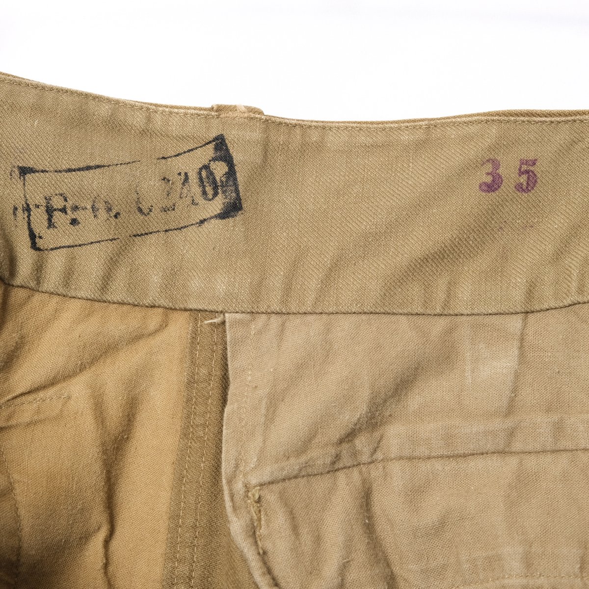 French Army M47 Trousers Early 比翼 Metal Button French Army M47 Trousers Early 比翼 Metal Button