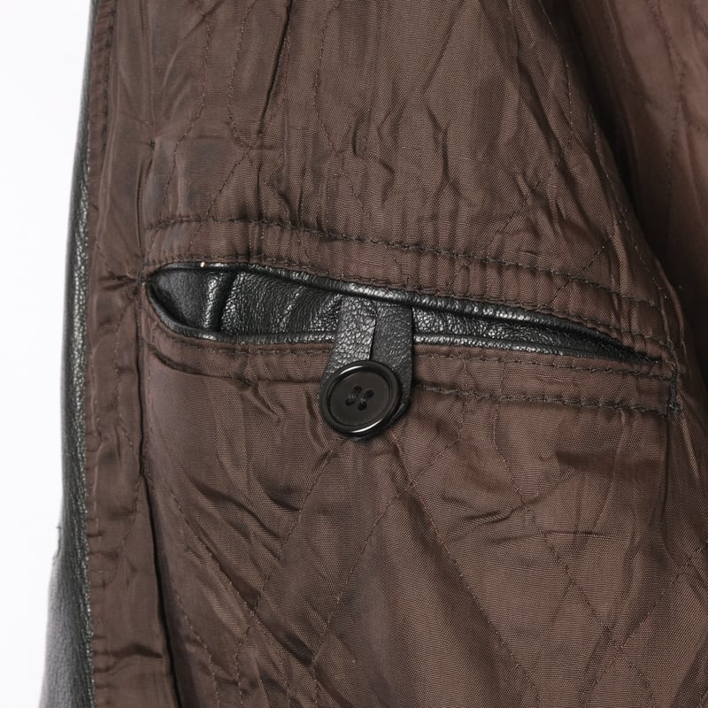50-60s Sweden Vintage Double breasted Leather J 50-60s Sweden Vintage Double breasted Leather J