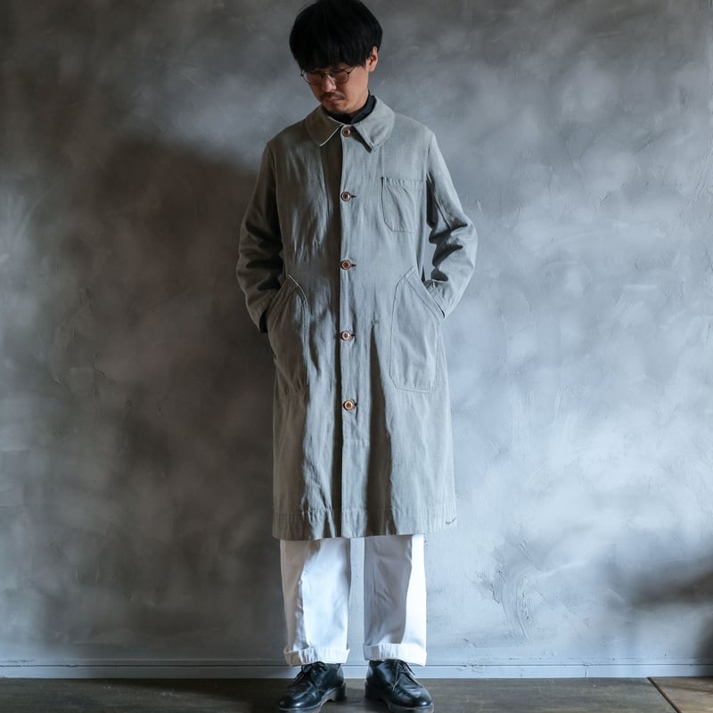 30-40s French Vintage Black Chambray Atelier Co 30-40s French Vintage Black Chambray Atelier Co