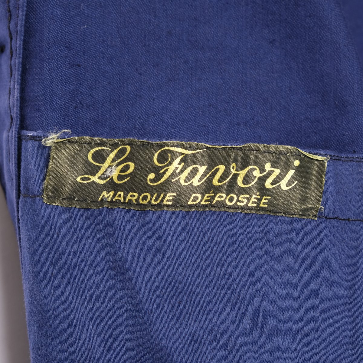 50-60s France Vintage Le Favori Blue Moleskin J 50-60s France Vintage Le Favori Blue Moleskin J