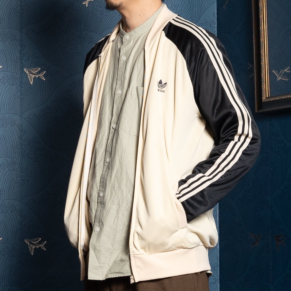 70-80s Vintage adidas Ventex ATP Ivory × Black ...