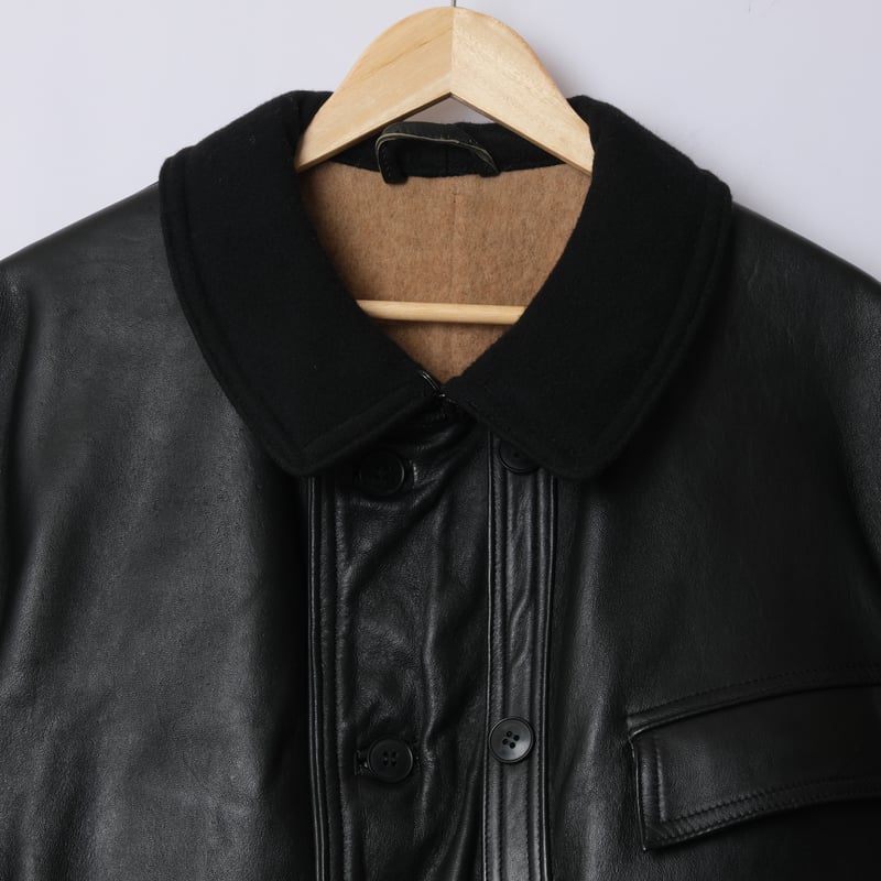 40s-50s French Vintage Leather Jacket (Corbusie 40s-50s French Vintage Leather Jacket (Corbusie