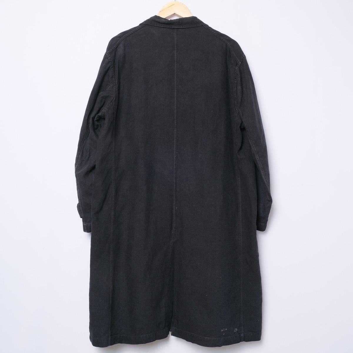30-40s France Vintage SALACHE Black Linen Maqu 30-40s France Vintage SALACHE Black Linen Maqu