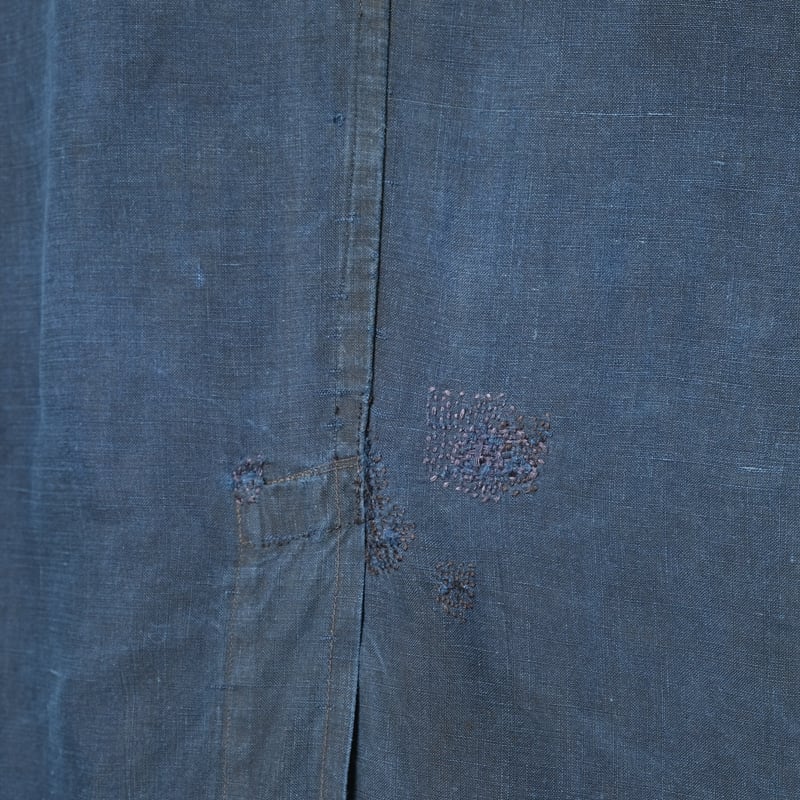 30-40s France Vintage Indigo Linen Maquignon 30-40s France Vintage Indigo Linen Maquignon