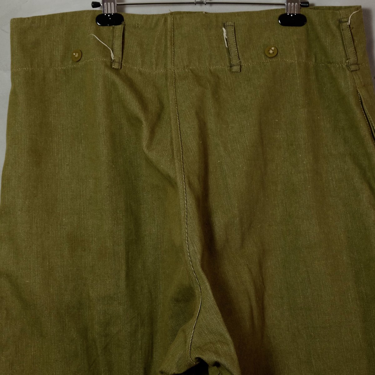 50s British Army Green Denim Trousers Dead Stoc 50s British Army Green Denim Trousers Dead Stoc