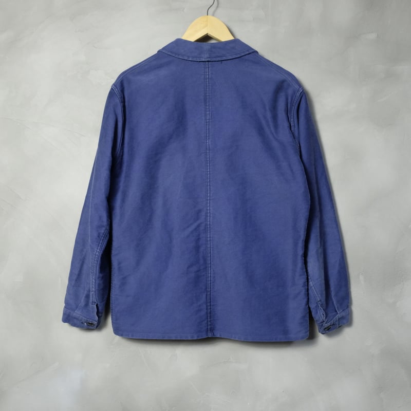 40-50s Le Mont St Martin Blue Moleskin Jacket | 40-50s Le Mont St Martin Blue Moleskin Jacket |
