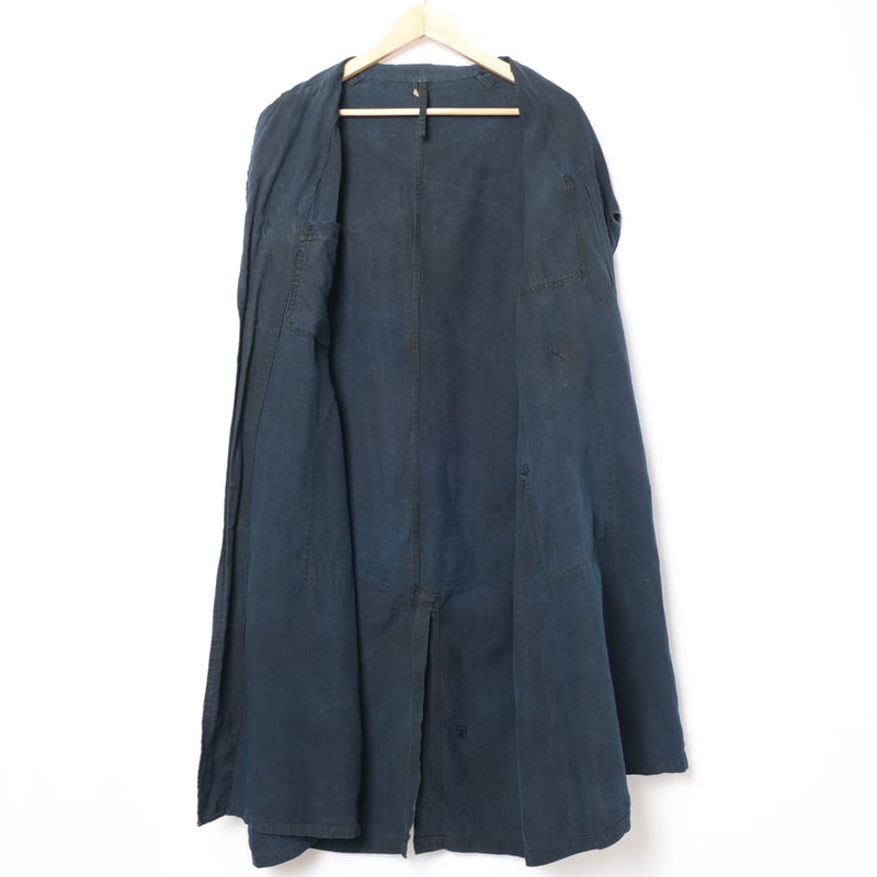 30-40s France Vintage Indigo Linen Maquignon 30-40s France Vintage Indigo Linen Maquignon