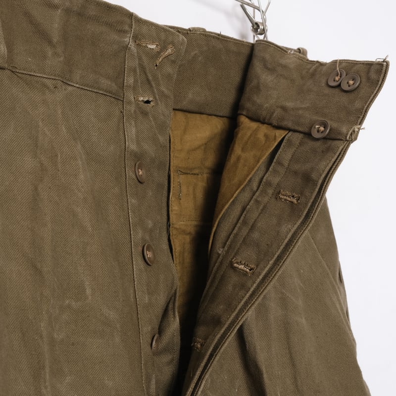 French Army M47 Trousers First 3 Buttons Size French Army M47 Trousers First 3 Buttons Size