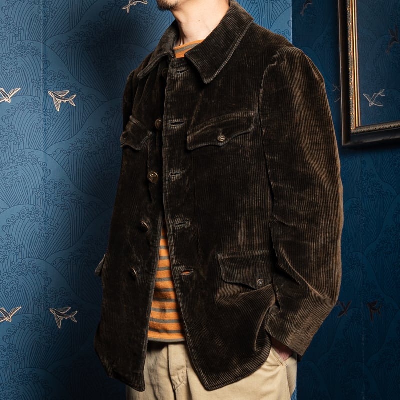 30-40s France Vintage Corduroy Hunting Jacket | 30-40s France Vintage Corduroy Hunting Jacket |