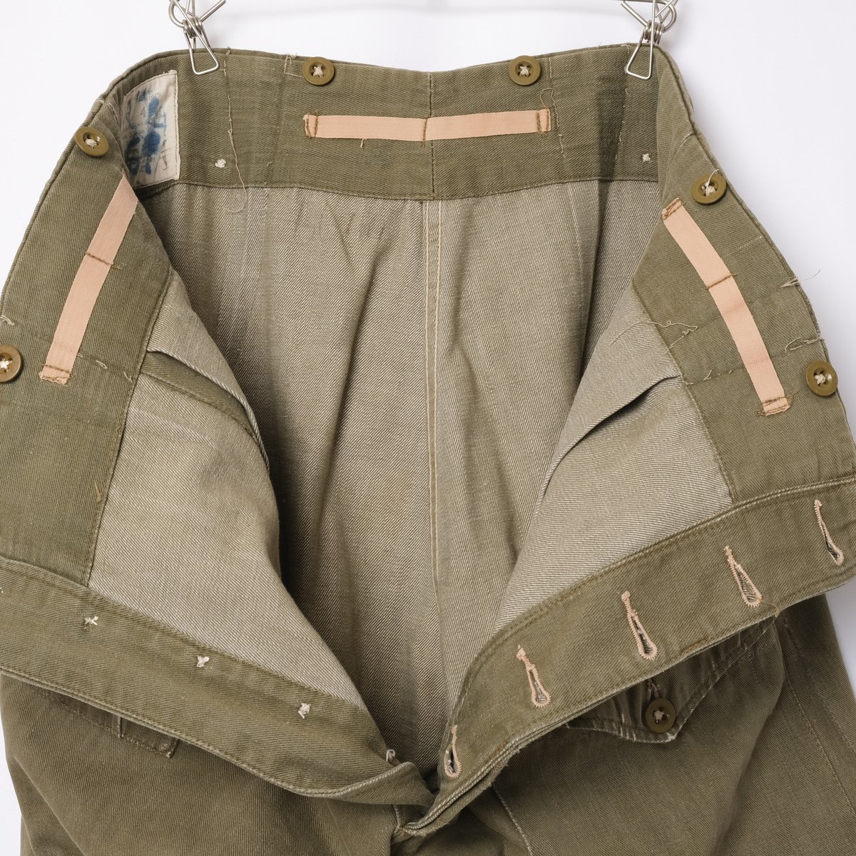 50s British Army Green Denim Trousers Size 4 | 50s British Army Green Denim Trousers Size 4 |
