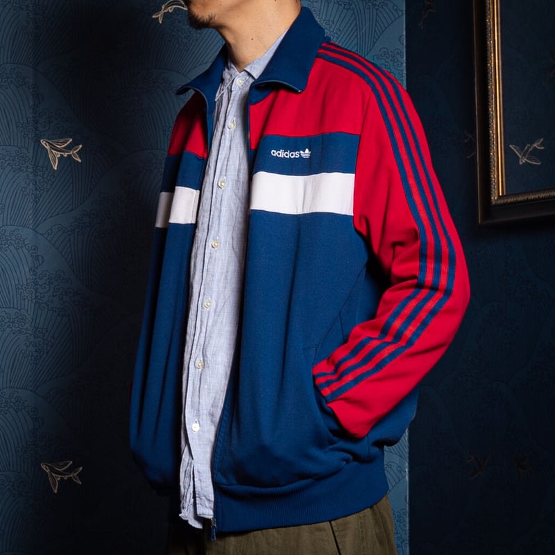80s Vintage adidas Track Jacket Navy × Red | Ug 80s Vintage adidas Track Jacket Navy × Red | Ug