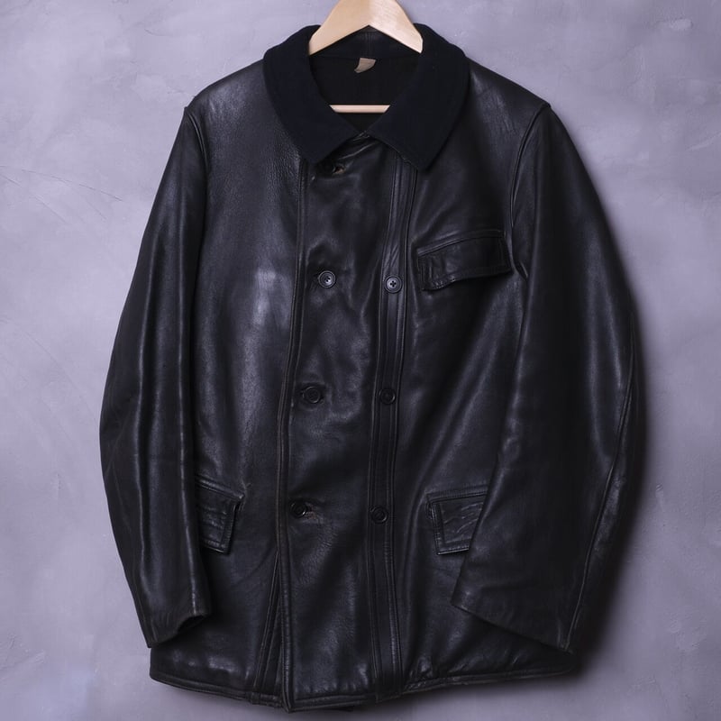 50-60s French Vintage Leather Jacket (Corbusier 50-60s French Vintage Leather Jacket (Corbusier