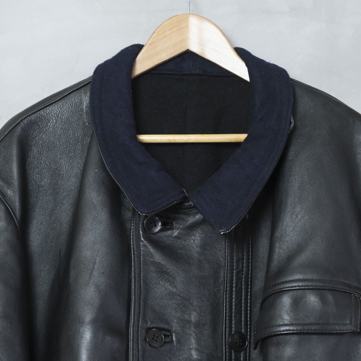 50-60s French Vintage Leather Jacket (Corbusier 50-60s French Vintage Leather Jacket (Corbusier