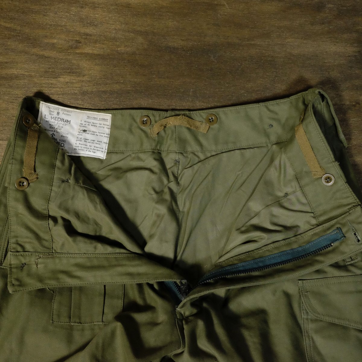 British Army 1960 Pattern Trousers Size No.8 De British Army 1960 Pattern Trousers Size No.8 De