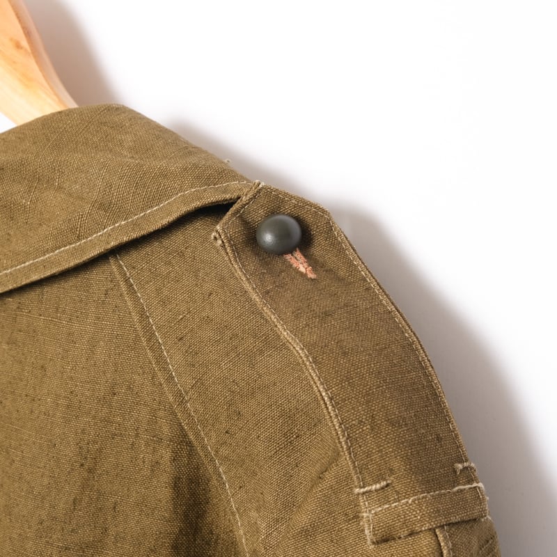 French Army M35 Motorcycle Coat Linen Dead Stoc French Army M35 Motorcycle Coat Linen Dead Stoc