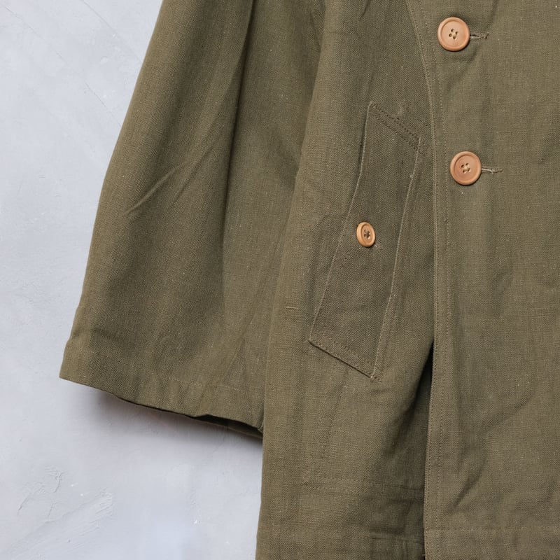 French Army M38 Motorcycle Coat 2nd Wood Butto French Army M38 Motorcycle Coat 2nd Wood Butto