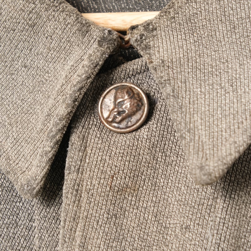 30s France Vintage Chambray Hunting Jacket | U 30s France Vintage Chambray Hunting Jacket | U