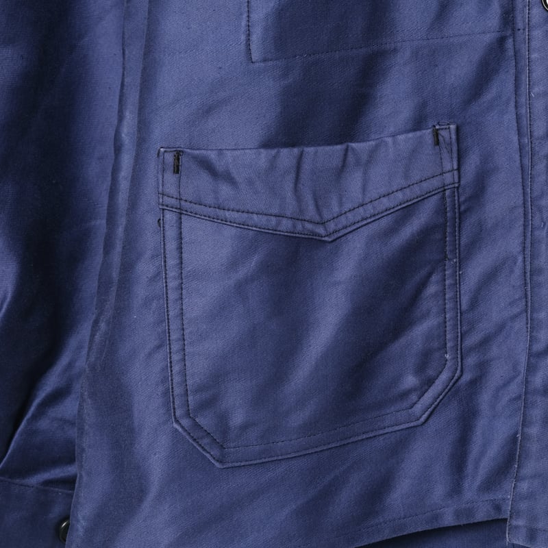 40-50s France Vintage L'ideal Blue Moleskin Wor 40-50s France Vintage L'ideal Blue Moleskin Wor