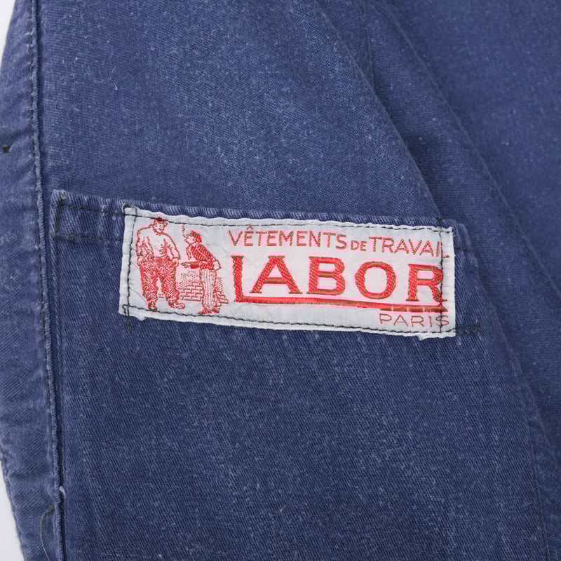 30-40s France Vintage LABOR Cotton Thin Twill W 30-40s France Vintage LABOR Cotton Thin Twill W