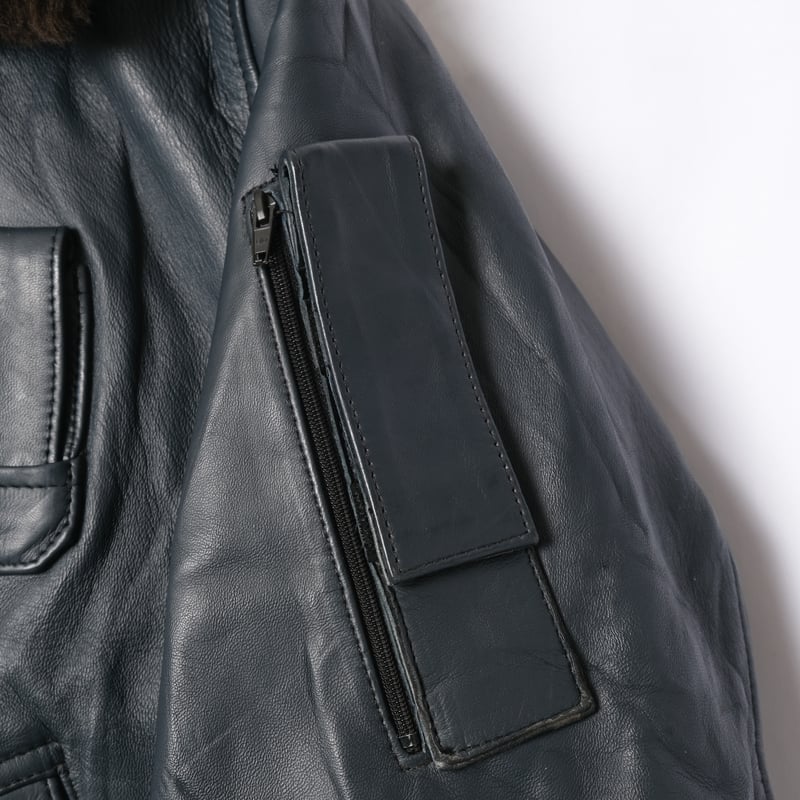 70s-80s French Army Pilot Leather Jacket Size 1 70s-80s French Army Pilot Leather Jacket Size 1