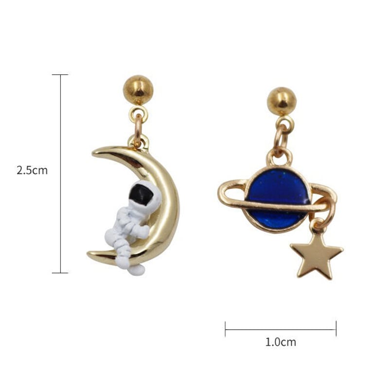 オーダー商品】 水星&宇宙飛行士ピアス&イヤリング | Airpods オーダー商品】 水星&宇宙飛行士ピアス&イヤリング | Airpods