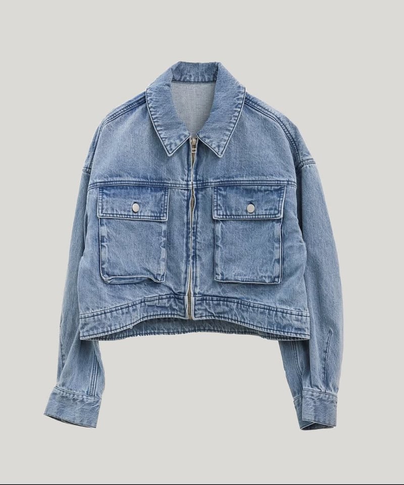 デニムダブルジップブルゾン/ hwyl | CALENDRIER online store デニムダブルジップブルゾン/ hwyl | CALENDRIER online store