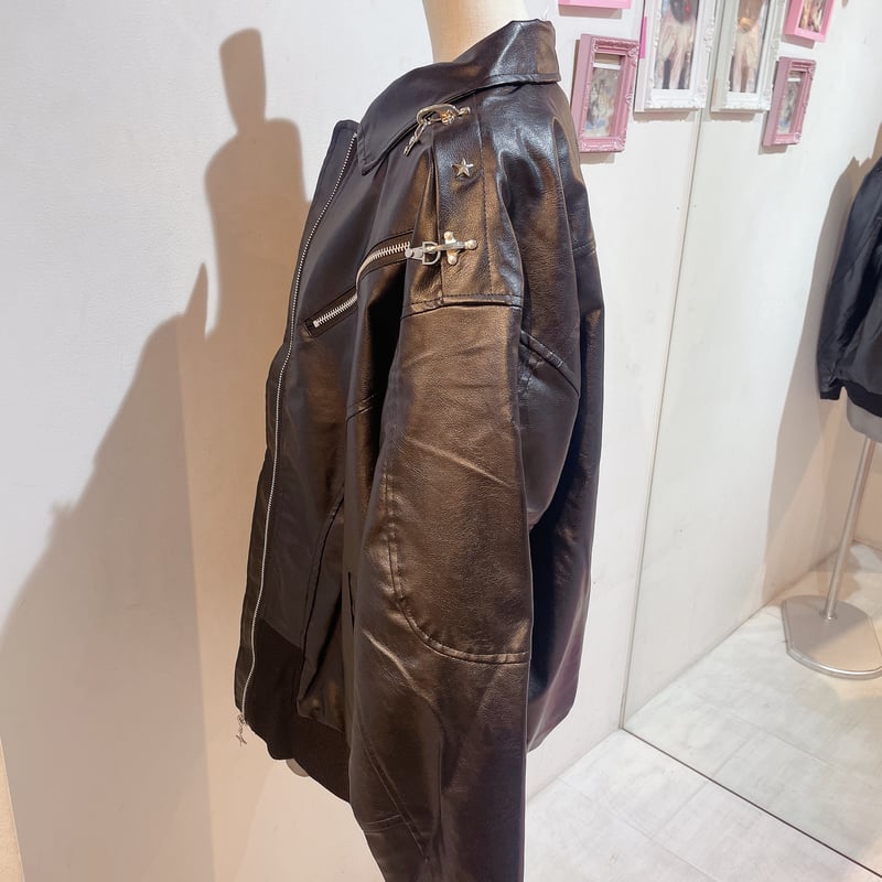 ⭐︎スタッズ金具付レザージャケット | Romantic Standard ⭐︎スタッズ金具付レザージャケット | Romantic Standard