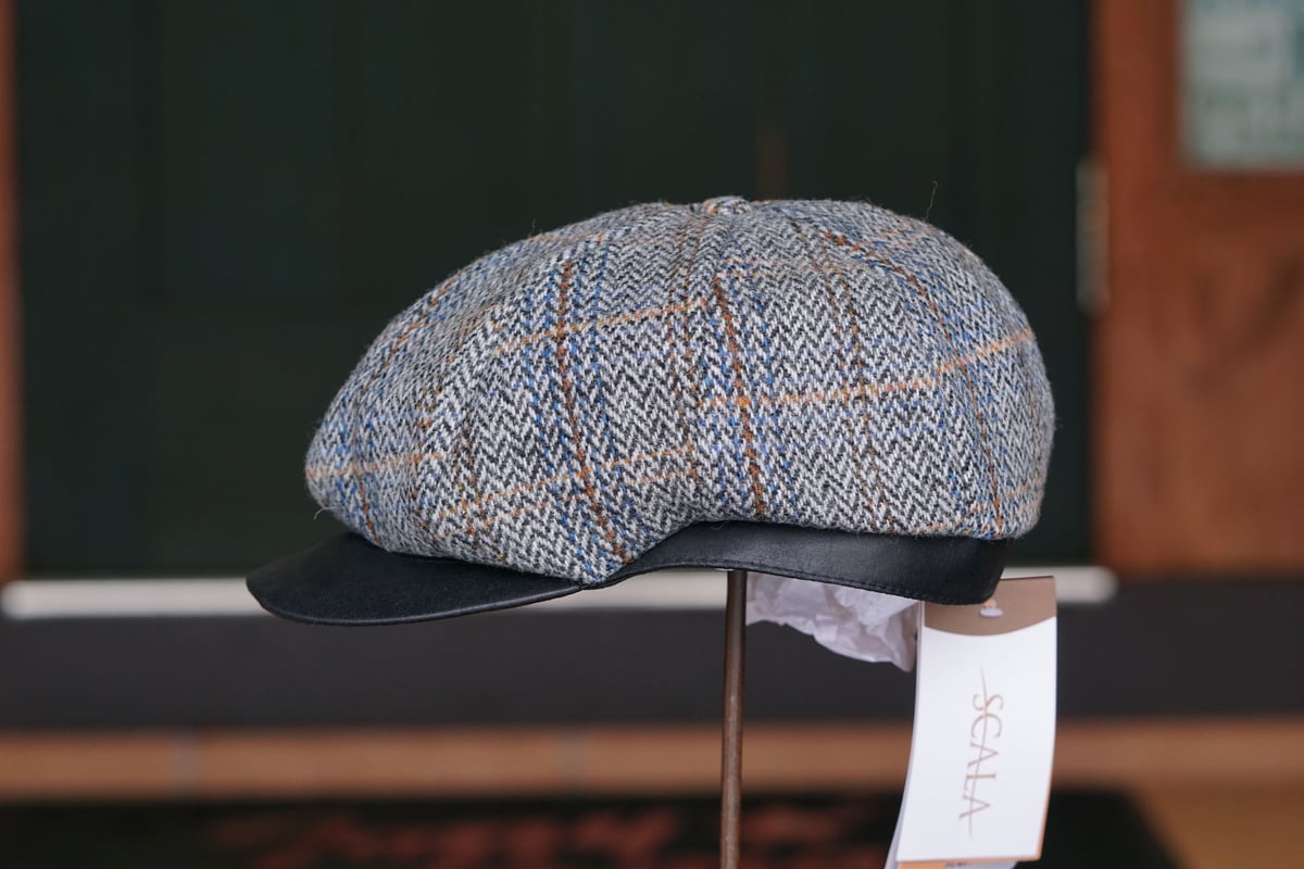 Scala Finnbar Wool Blend Tweed Newsboy Cap | Ne...