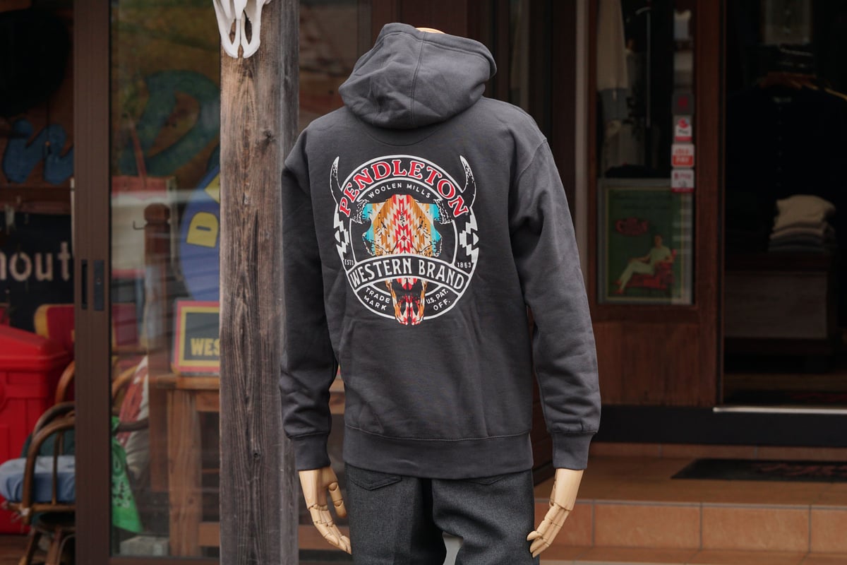 PENDLETON Western Brand Logo Graphic Hoodie | N...