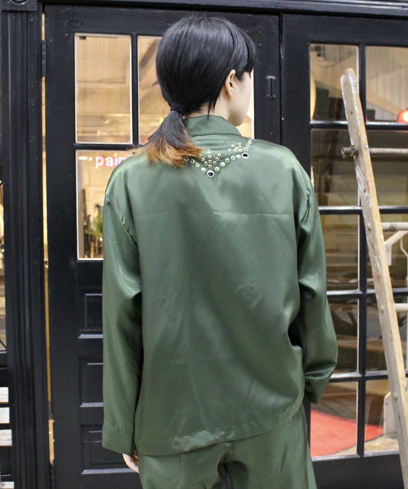 TOGA PULLA / Inner western shirt / green | pain TOGA PULLA / Inner western shirt / green | pain
