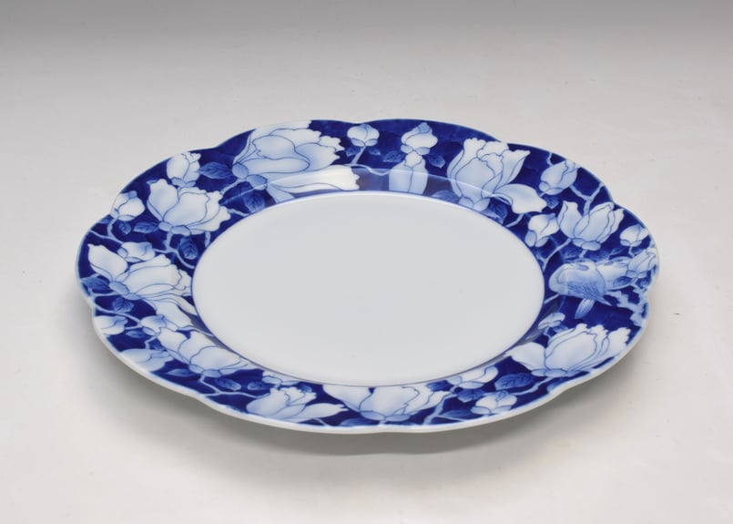 花鳥外濃 ミート皿(アウトレット品) | WEB有田陶器市 | 深川 花鳥外濃 ミート皿(アウトレット品) | WEB有田陶器市 | 深川