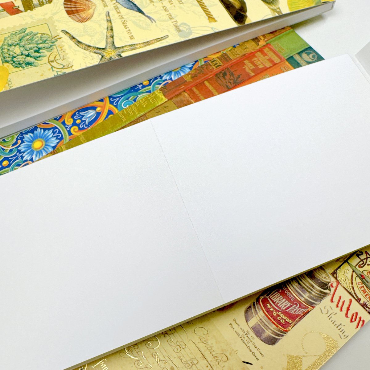 adessoオリジナル ミシン目入り Italian memo pad メモパッド 縦横 キ...