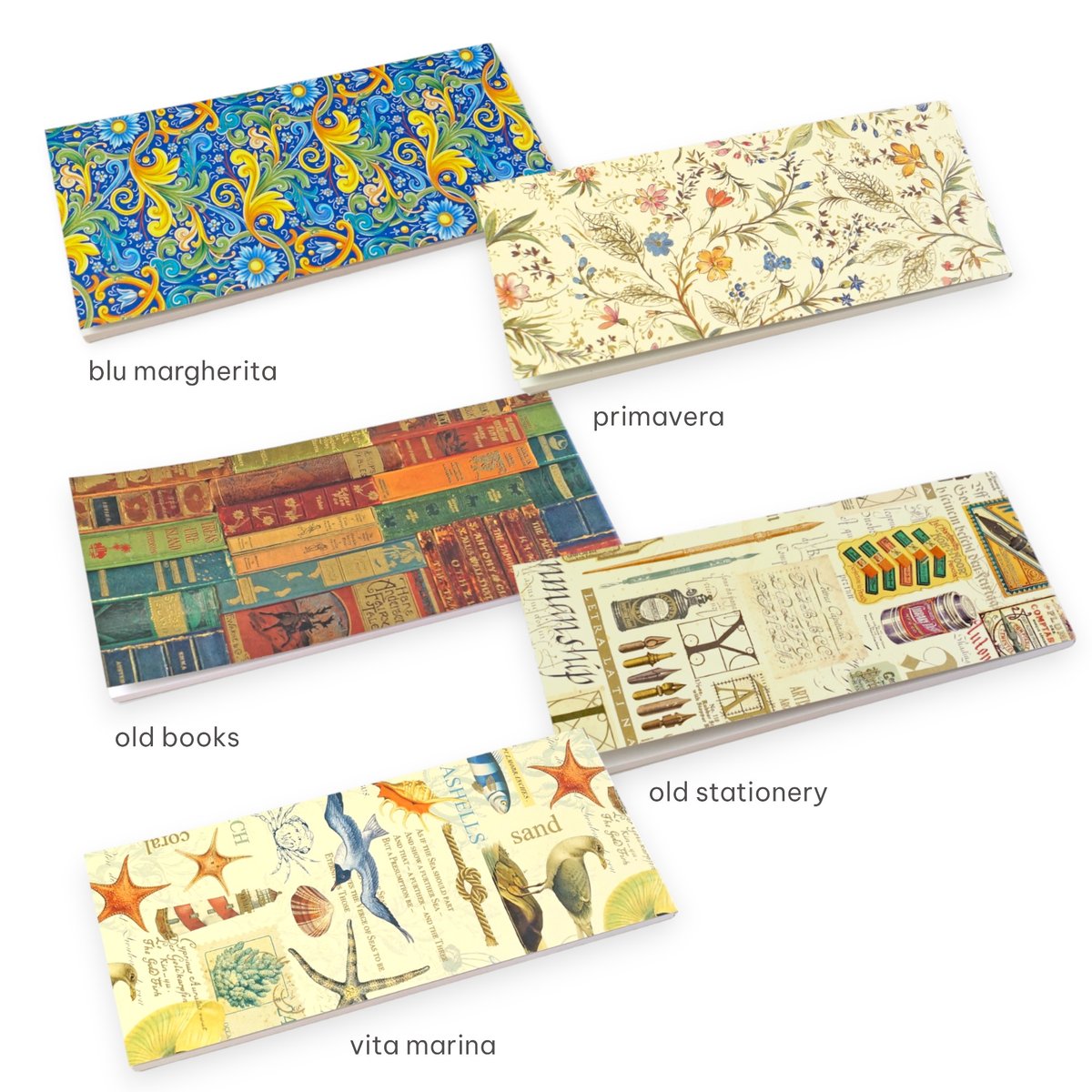 adessoオリジナル ミシン目入り Italian memo pad メモパッド 縦横 キ...