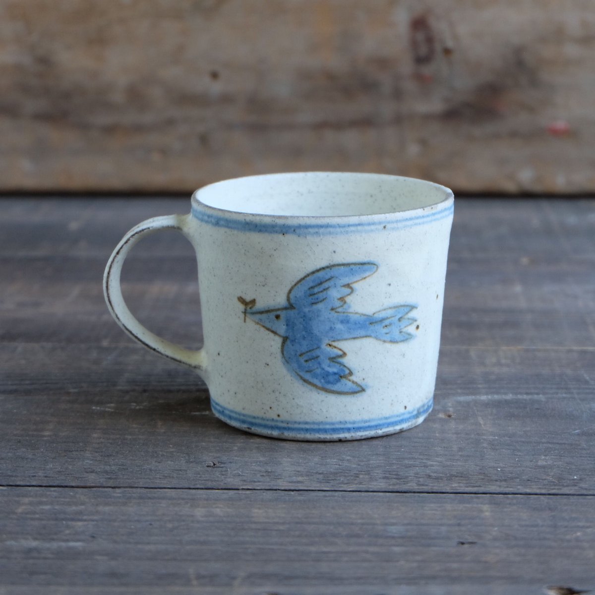 Blue bird cup #5 | マノメ工房store