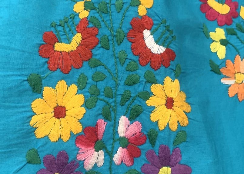 メキシカン ワンピース エスニック ヒッピー 花 刺繍 手刺繍 メキシカン ワンピース エスニック ヒッピー 花 刺繍 手刺繍
