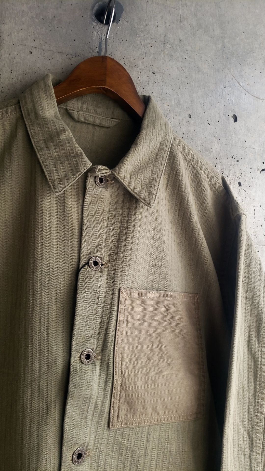ナイジェルケーボン USMC CHORE JACKET HERRINGBONE | SURP...