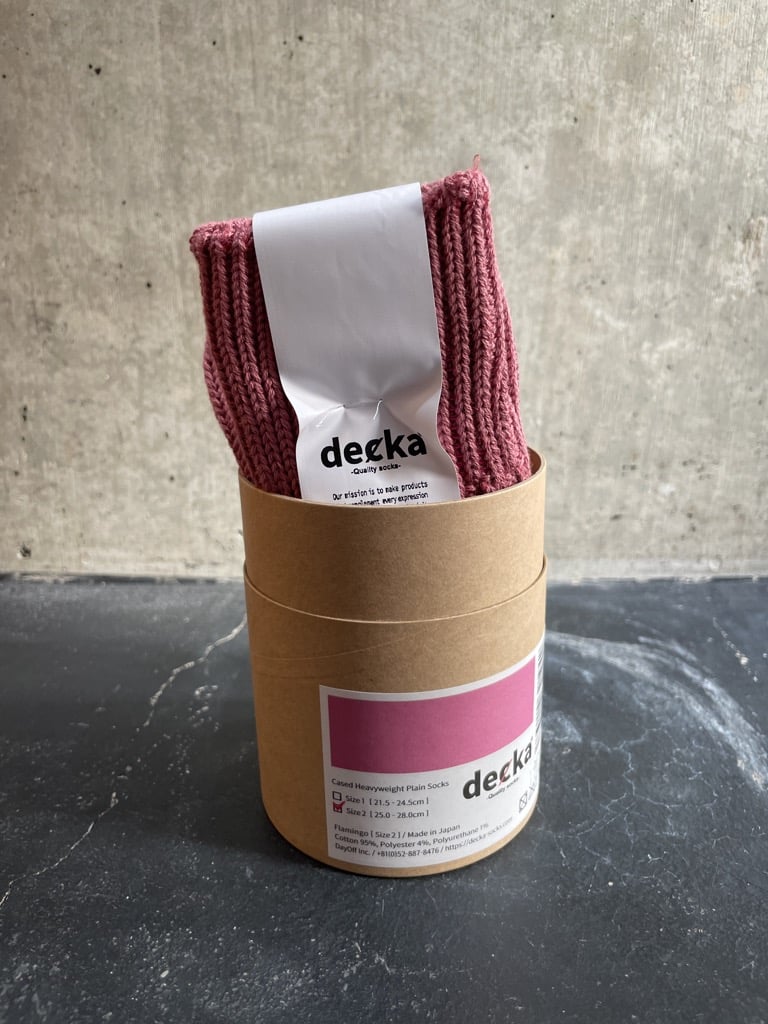 DECKA SOCKS Cased Heavyweight Plain Socks | SUR...