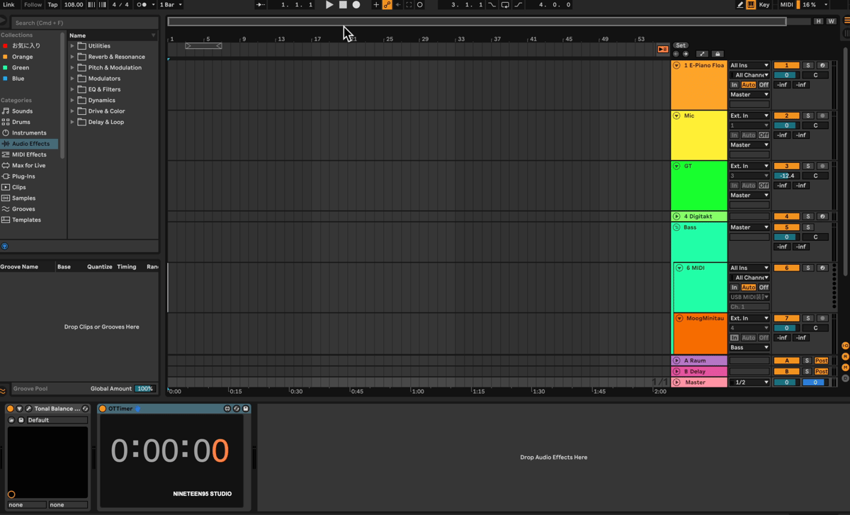 OTTimer - M4L Device | NINETEEN95 STUDIO