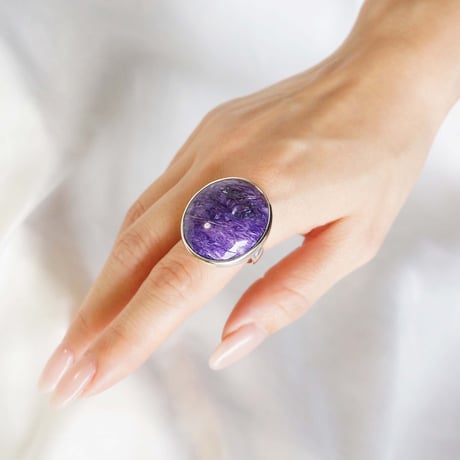 Charoite Ring | AYA KIYOSHIMA JEWELRY