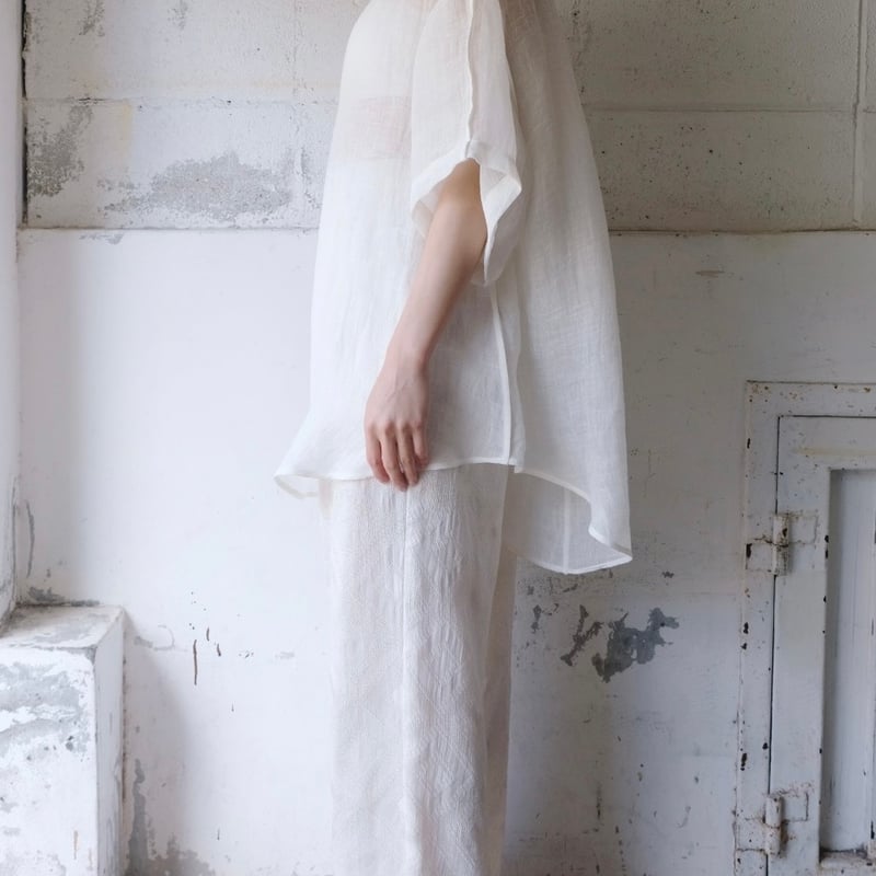 linen gawze T-shirt | ERiKOKATORi linen gawze T-shirt | ERiKOKATORi