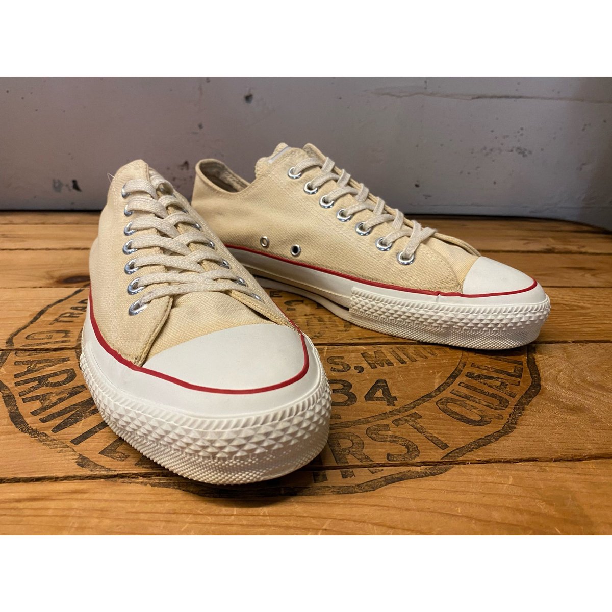1990s CONVERSE ALL STAR Low-Cut Sneaker "White"...