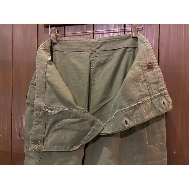 1940's U.S.Army M-43 H.B.T. Trousers Size:31x32 1940's U.S.Army M-43 H.B.T. Trousers Size:31x32