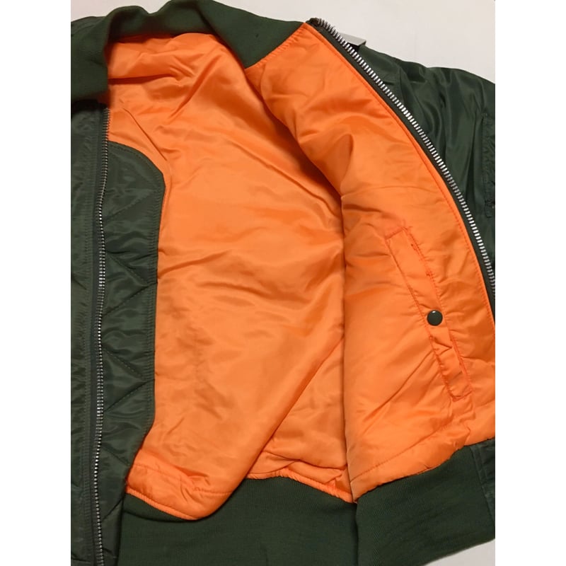 VALLEY APPAREL バレイアパレル MA-1 オリーブ MADE in USA | VALLEY APPAREL バレイアパレル MA-1 オリーブ MADE in USA |