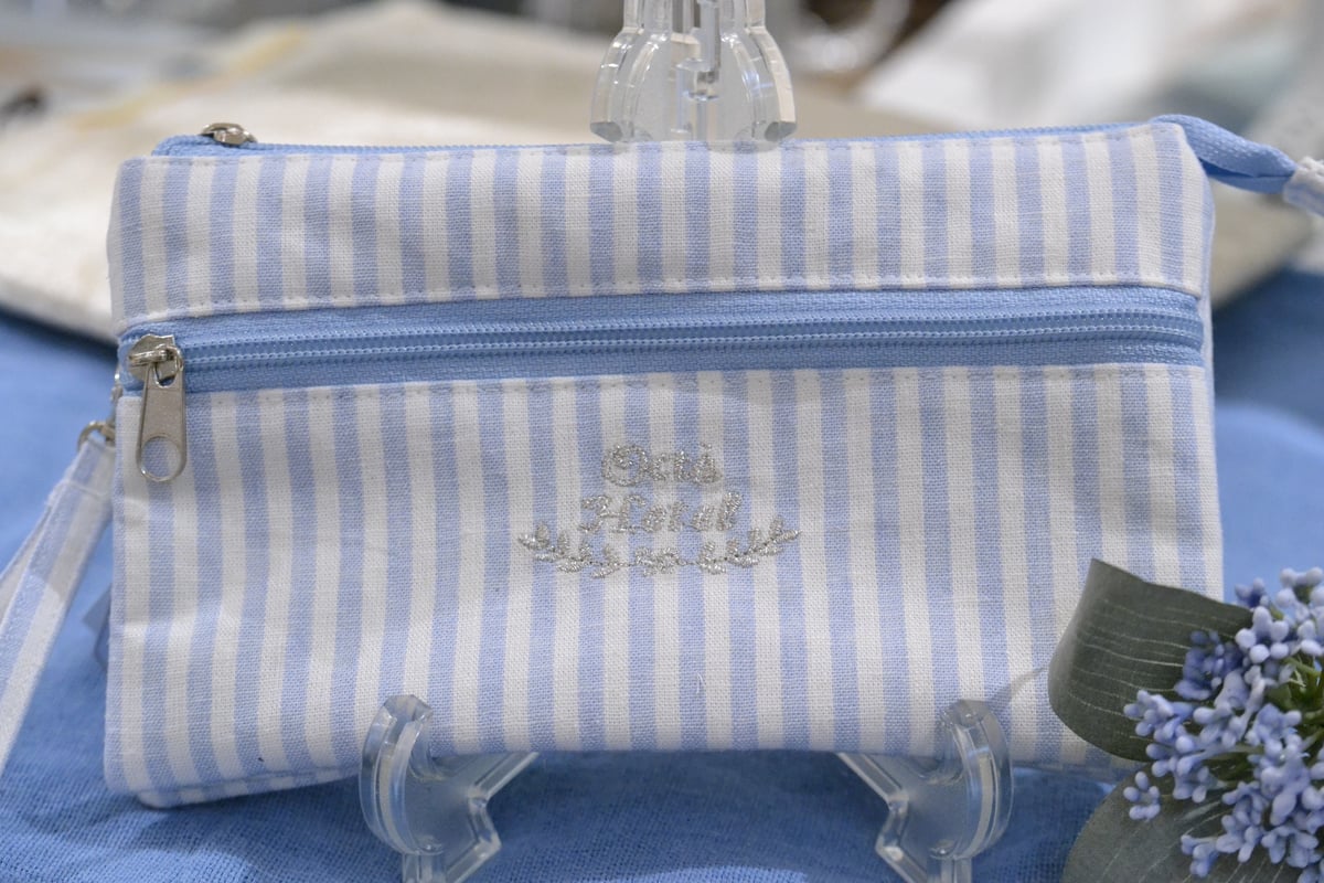 Double Fancy Pouch ︎Blue Stripe ︎ | OctaHotel ...