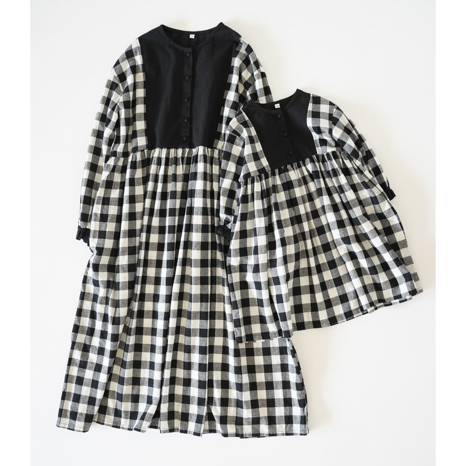 niko two-tone check dress "ママサイズ” (2565) | ni...