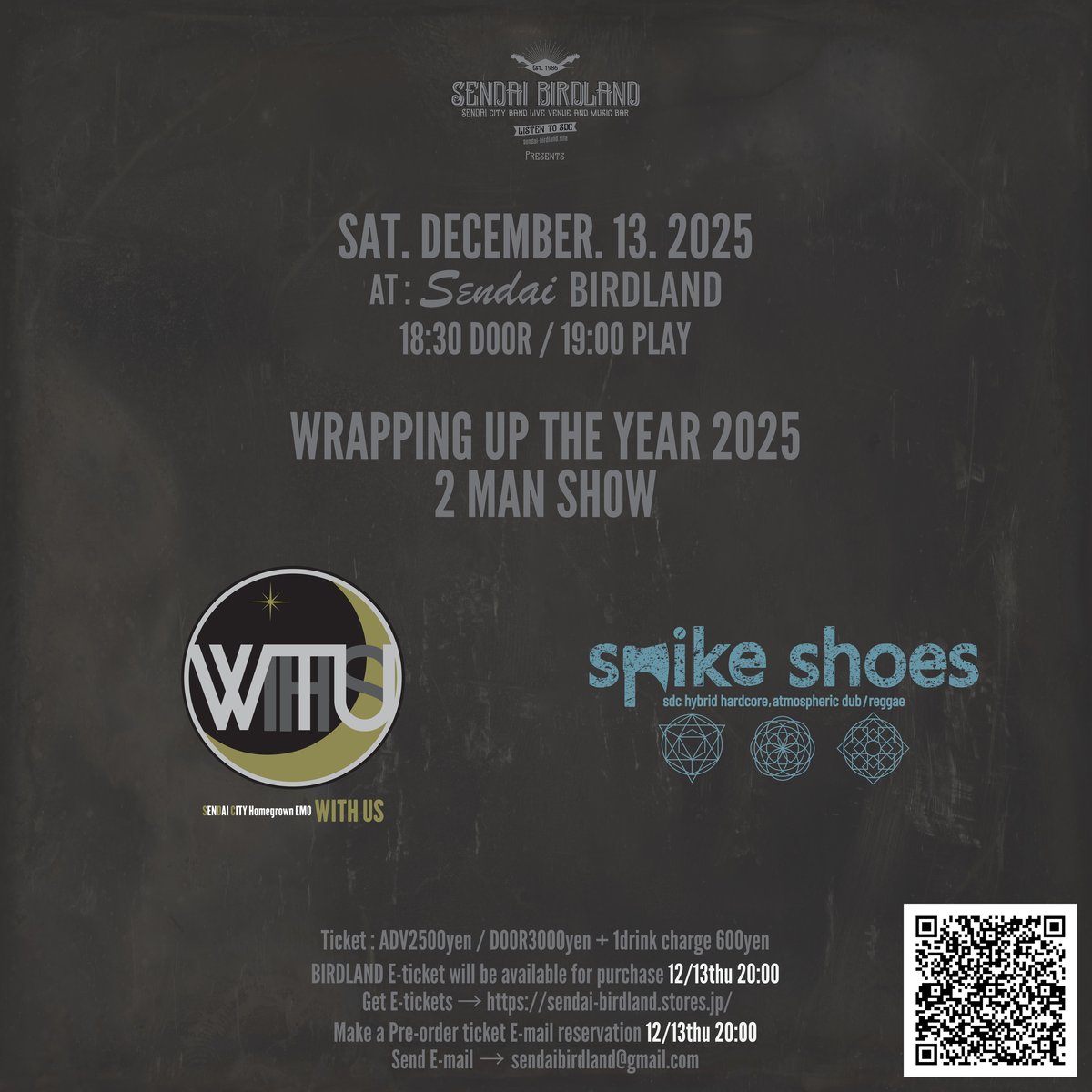 SENDAI-BIRDLAND pre WRAPPING UP THE YEAR 2025 s...